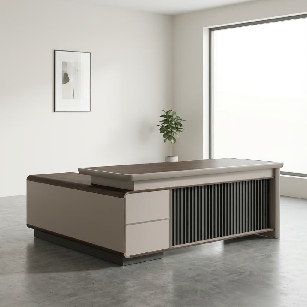 Modern 2M Executive Office Desk - TBL Furniture