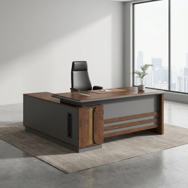 1.8M Executive L-Shaped Office Desk - TBL Furniture